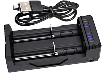 FC2 Dual USB Smart Charger for 14500, 18650 and 21700 Batteries - MF ...